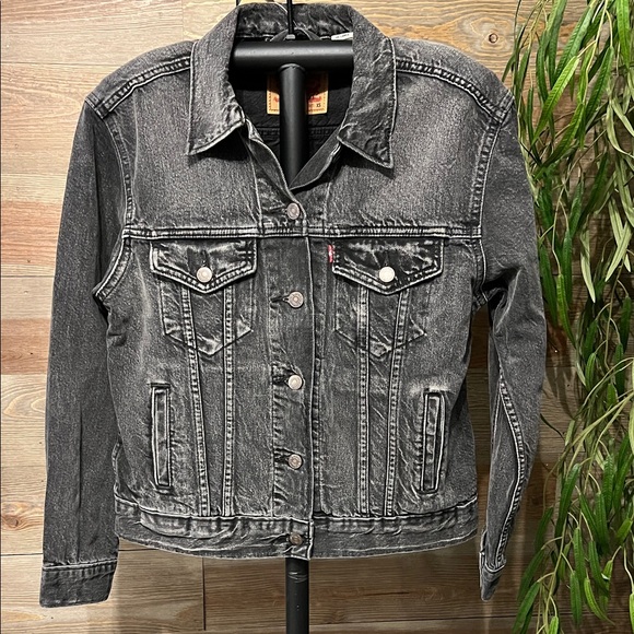 Levi's | Jackets & Coats | Levis Black Ex Boyfriend Jean Jacket | Poshmark